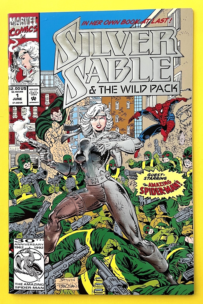 Silver Sable and the Wild Pack 1 Foil Spider-Man (1992) B2 | Comic ...