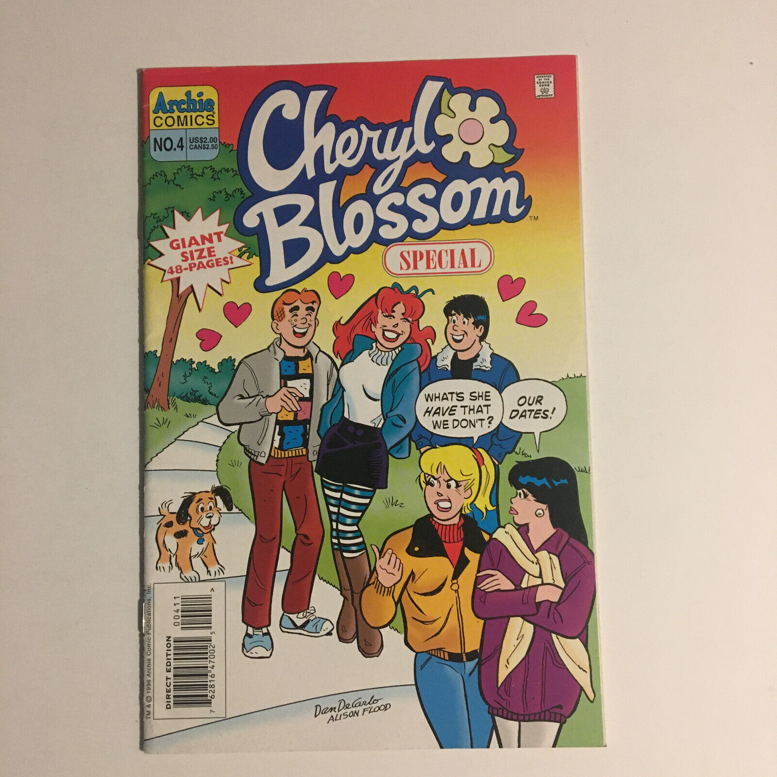 Cheryl Blossom Special #4 DeCarlo Cover 1995 Parent Archie Betty ...