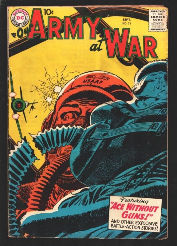 Our Army at War #74 1958-DC-Air Force cover & story-WWII stories-FN ...