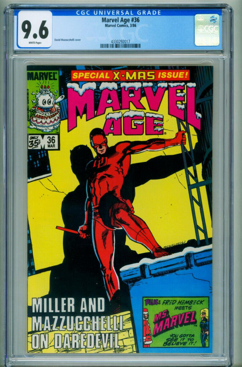 Marvel Age #36 CGC 9.6 Daredevil comic book 1986 4330292017 | Comic ...