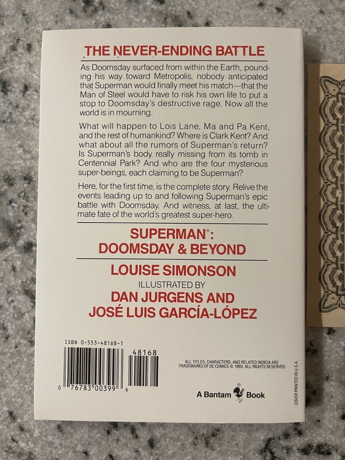 Superman Doomsday & Beyond SIGNED By Louise Simonson DC Comics Book ...