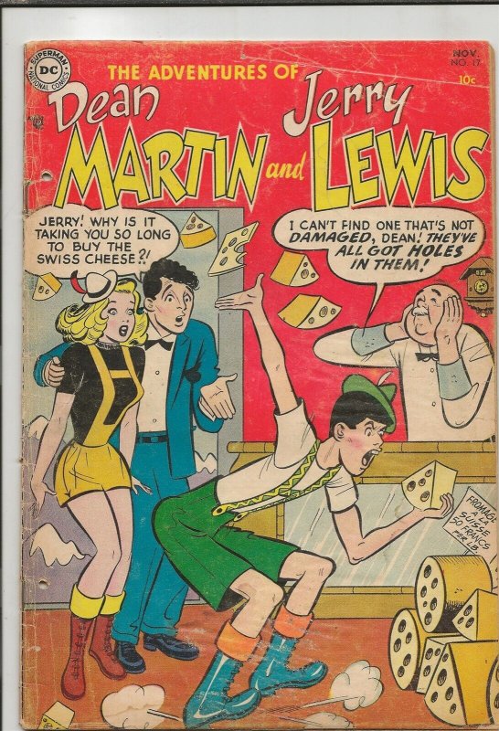 Adventures of Dean Martin and Jerry Lewis #17 ORIGINAL Vintage 1954 DC ...