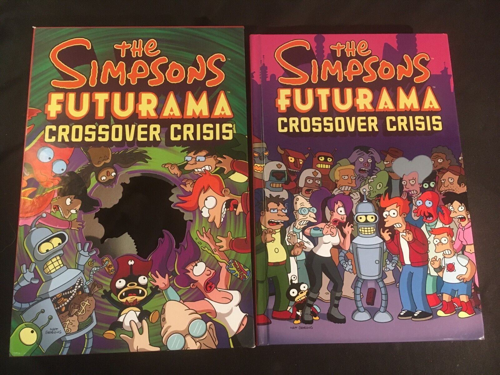 THE SIMPSONS/FUTURAMA CROSSOVER CRISIS Hardcover with Slipcase and ...