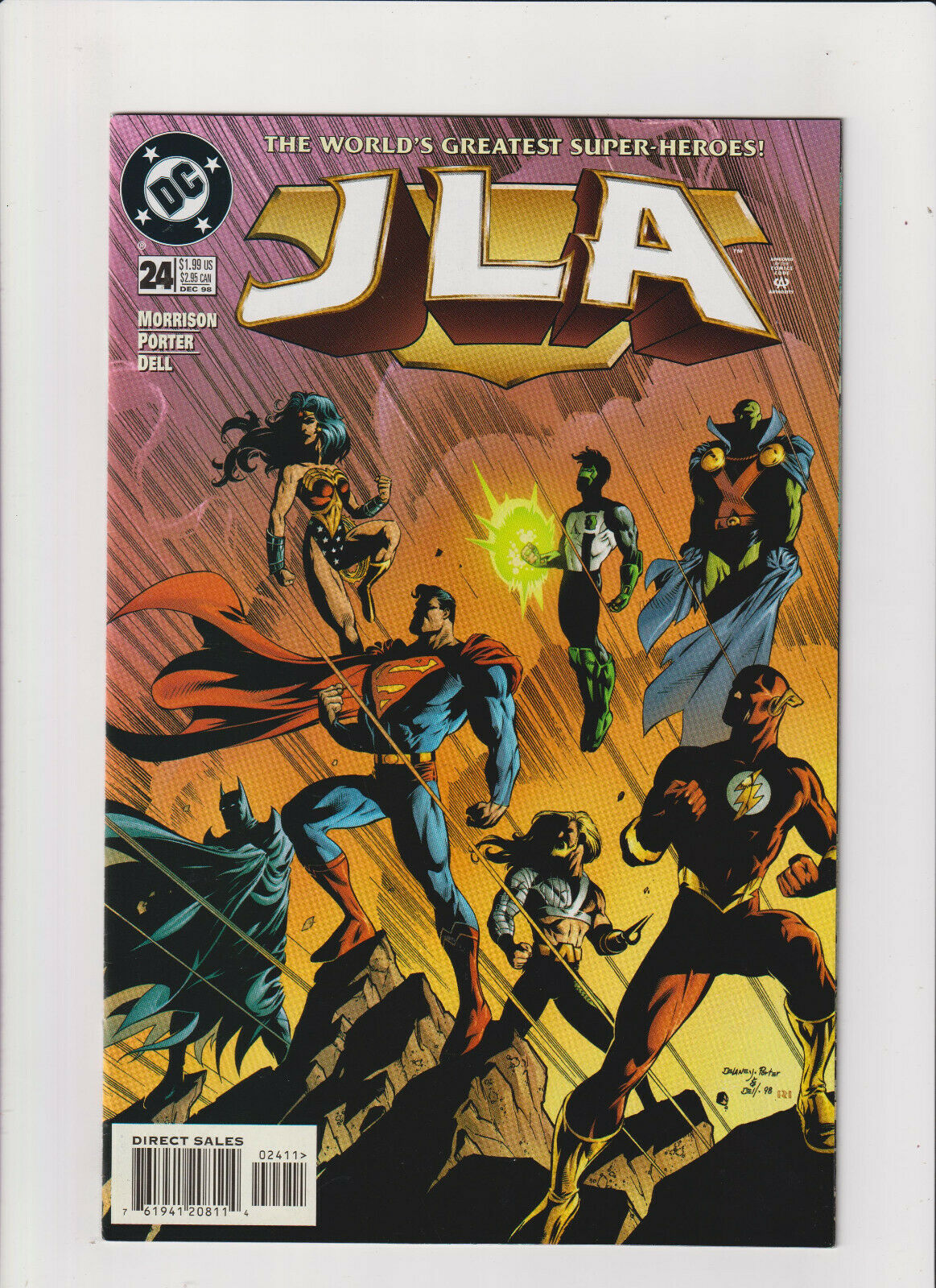 JLA #24 NM- 9.2 DC Comics Justice League Batman Superman Flash Wonder ...
