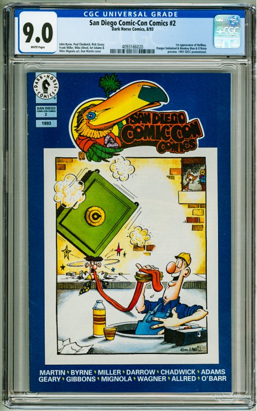 San Diego Comic-Con Comics #2 CGC 9.0! White Pages! 1st Appearance of ...