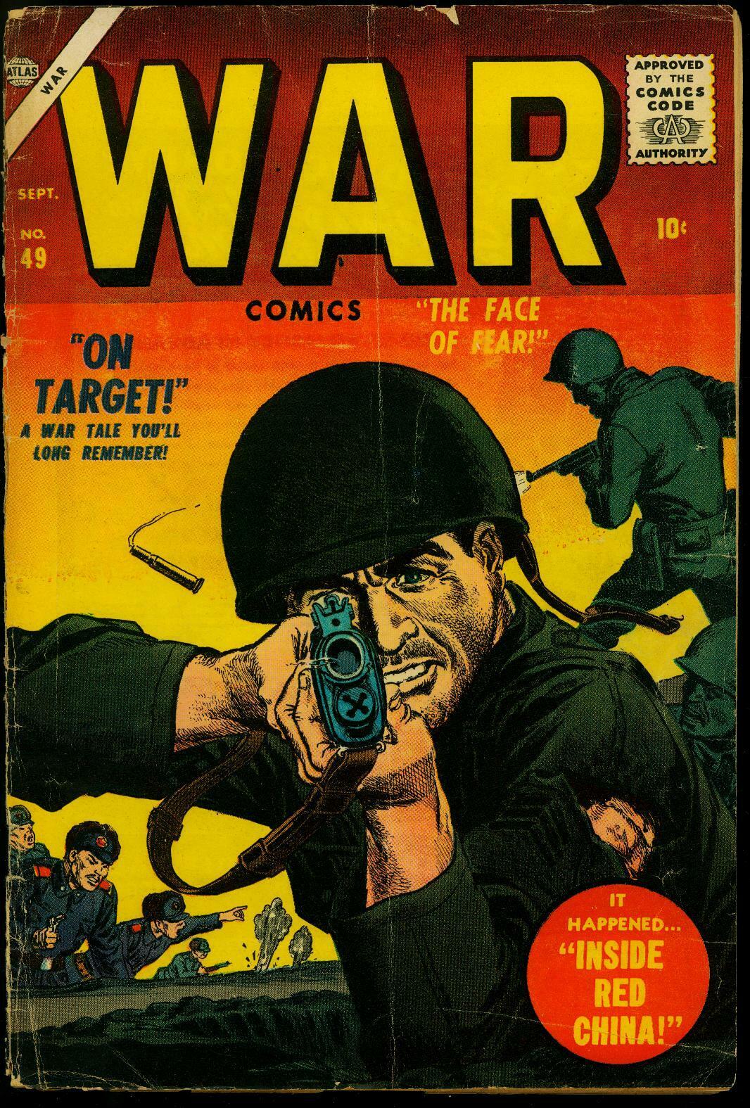 War Comics #49 1957- Atlas War- Final issue- Gene Colan G/VG | Comic ...
