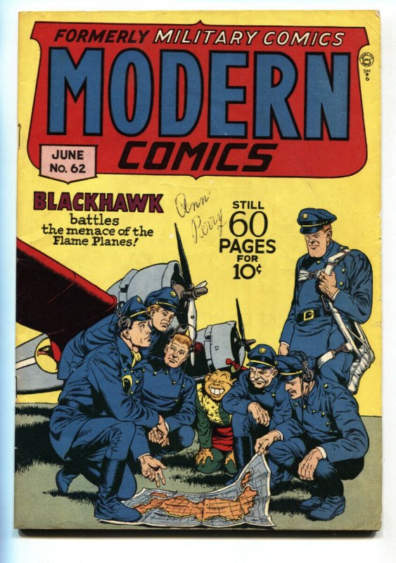 Modern Comics #62 1947- BLACKHAWK- Torchy GGA- Golden-Age comic book ...