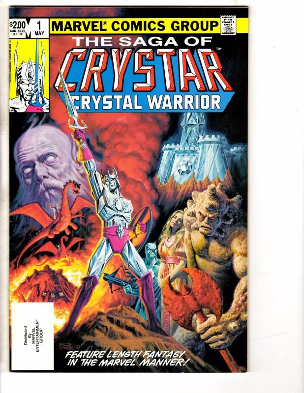 Lot Of 7 Saga Of Crystar Crystal Warrior Marvel Comic Books # 1 2 3 4 5 ...