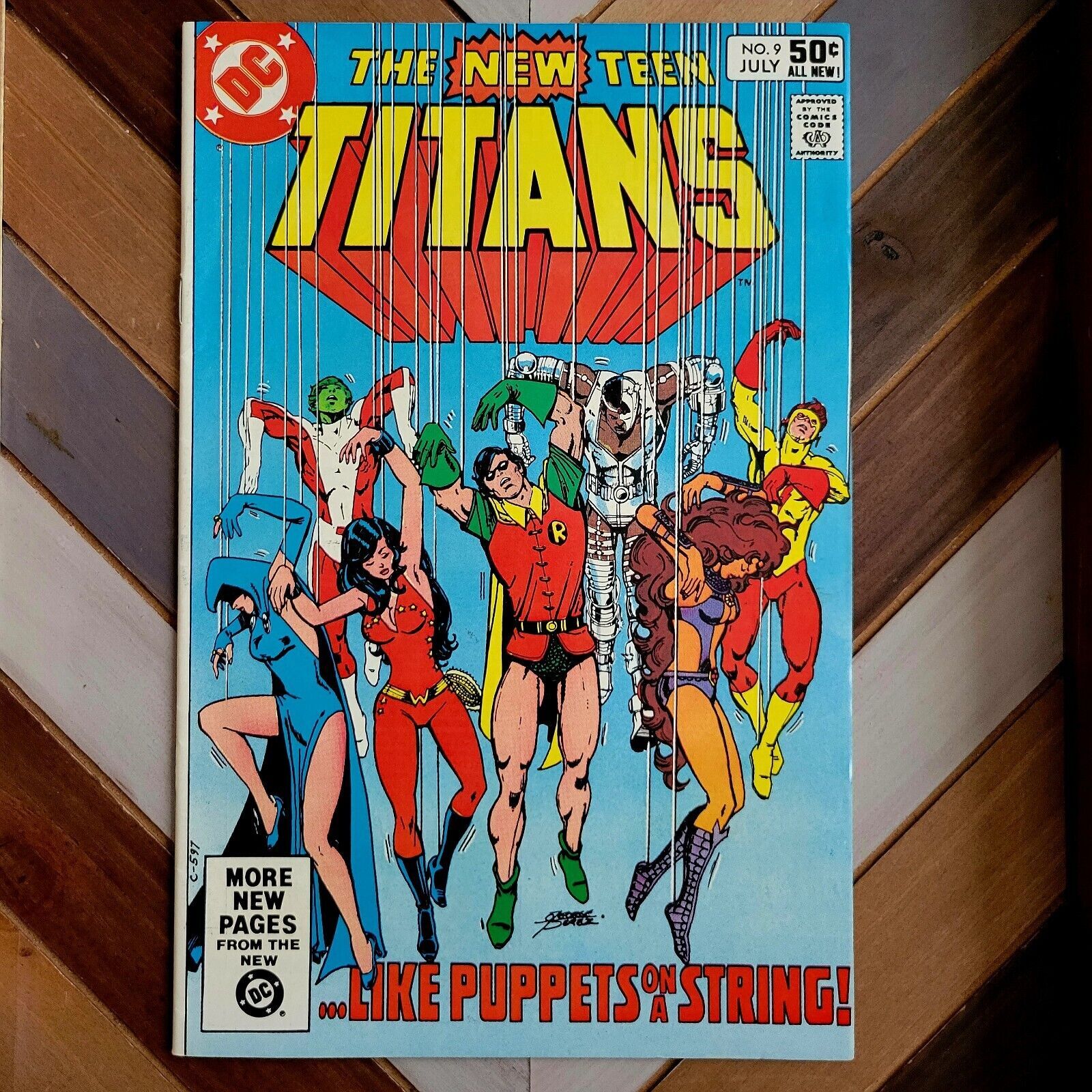 New Teen Titans #9 VF (DC 1981) 2nd appearance DEATHSTROKE! George ...