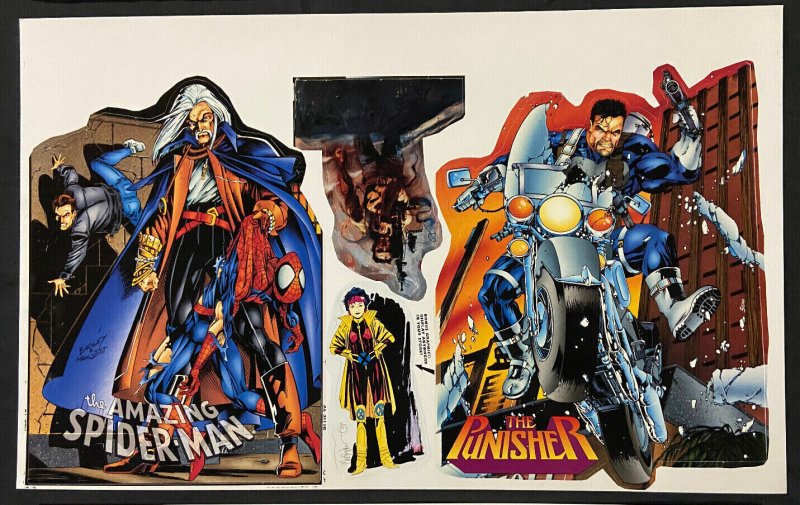 Marvel Comics Tower of Power Store Display Header Cards X-Men, Spidey ...