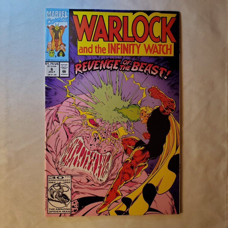 Warlock and the Infinity Watch 6 Very Fine- Story by Jim Starlin ...