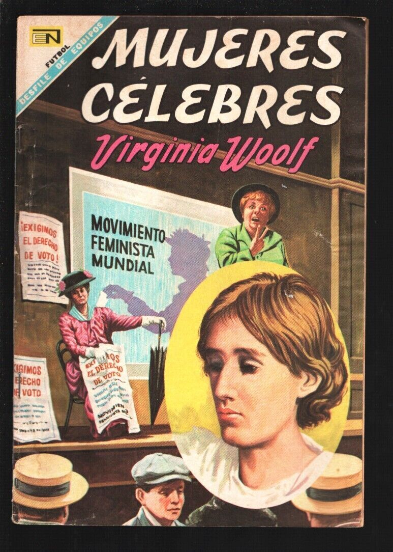 Mujeres Celebres-Virginia Woolf #85 1968-nice art-Mexican edition-VG ...