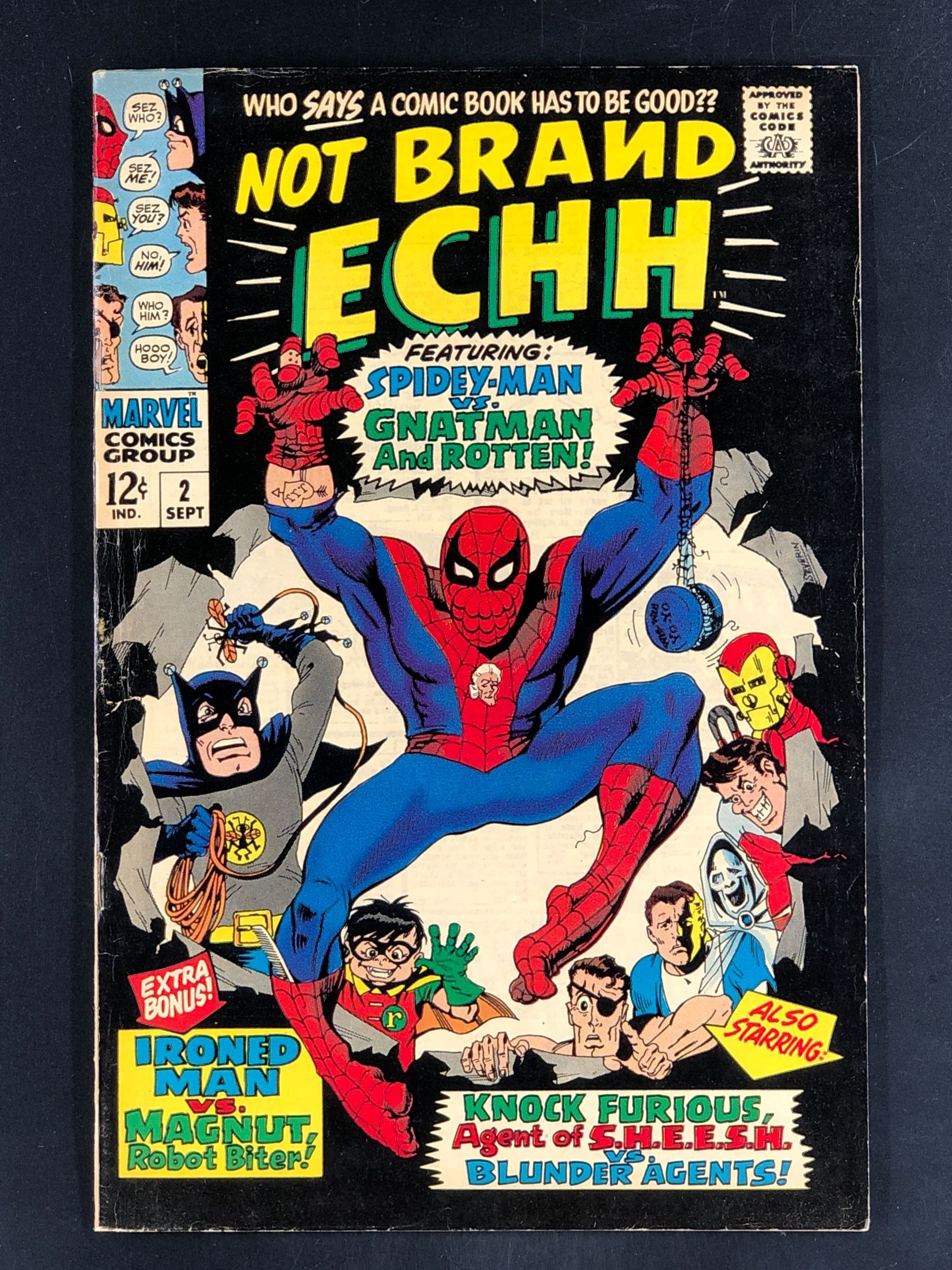 Not Brand Echh #2 (1967) VG/FN Spidey-Man vs. Gnatman and Rotten ...