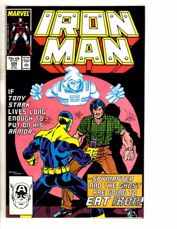 10 Iron Man Marvel Comics 211 212 213 214 215 216 217 218 219 220 1st ...