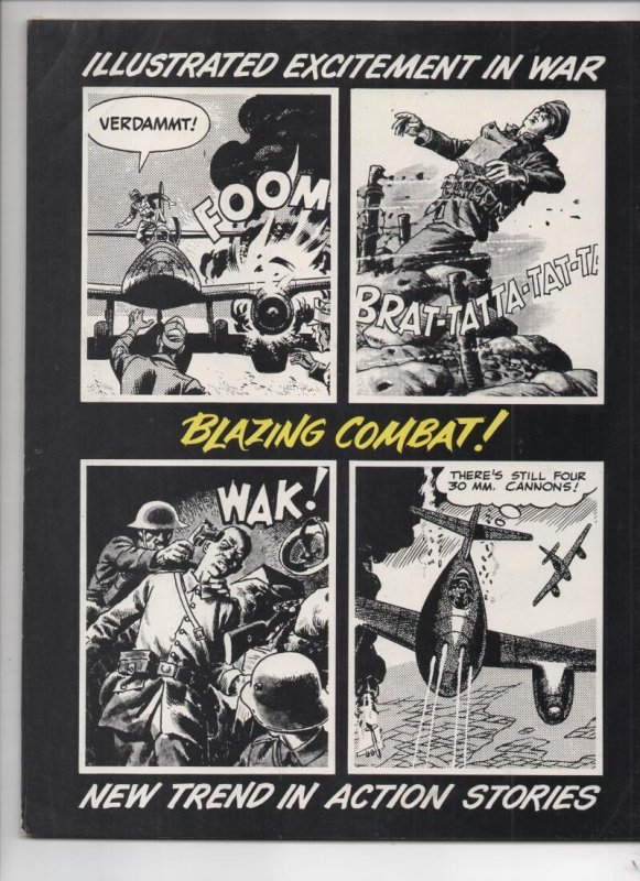 BLAZING COMBAT #4, FN+, Frank Frazetta, Heath Wally Wood, War, 1965 ...