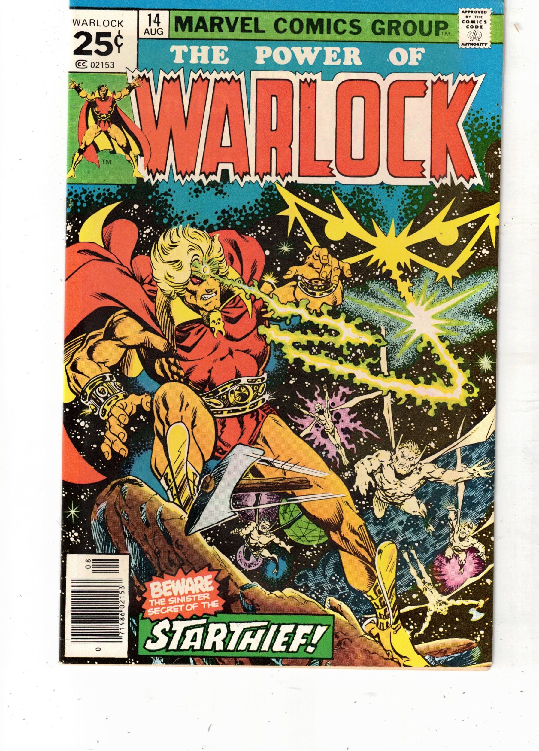 Warlock #14 (1976) 1st Star Thief! Jim Starlin art! NM- Wow! | Comic ...