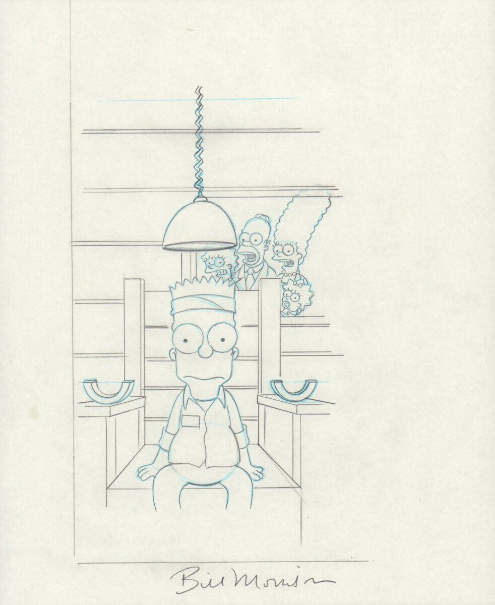Best of The Simpsons Vol 11 VHS Cover Bart in Electric Chair by Bill ...