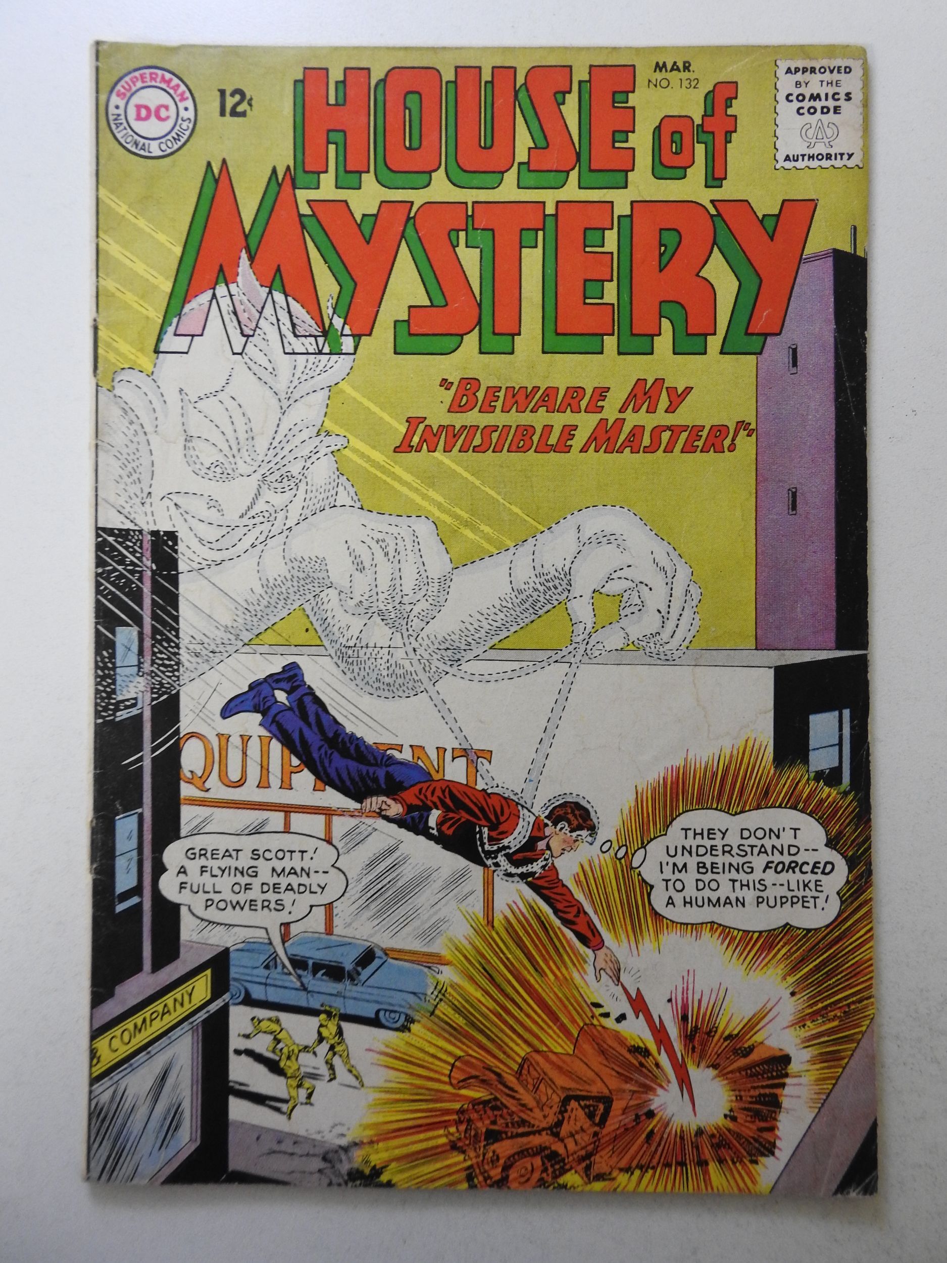 House of Mystery #132 (1963) "Beware My Invisible Master!" VG ...