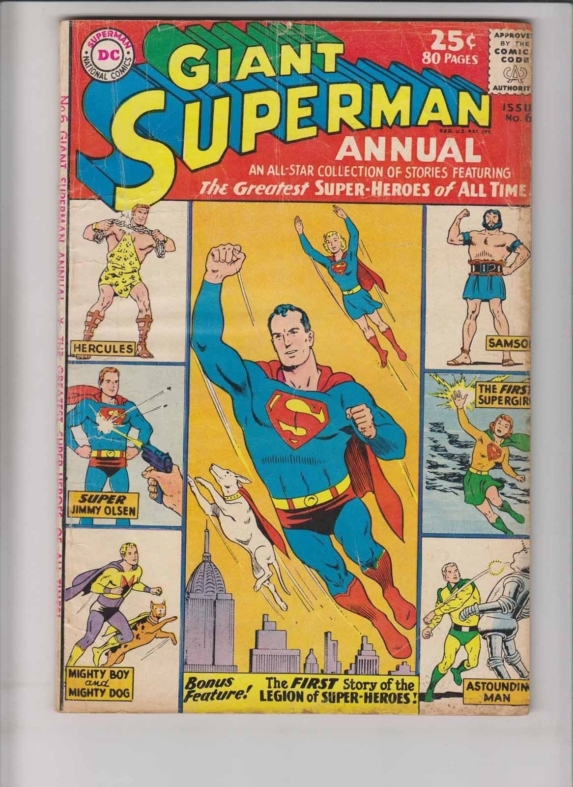 Superman Annual #6 VG- winter 1963 - 80 page giant - hercules samson ...