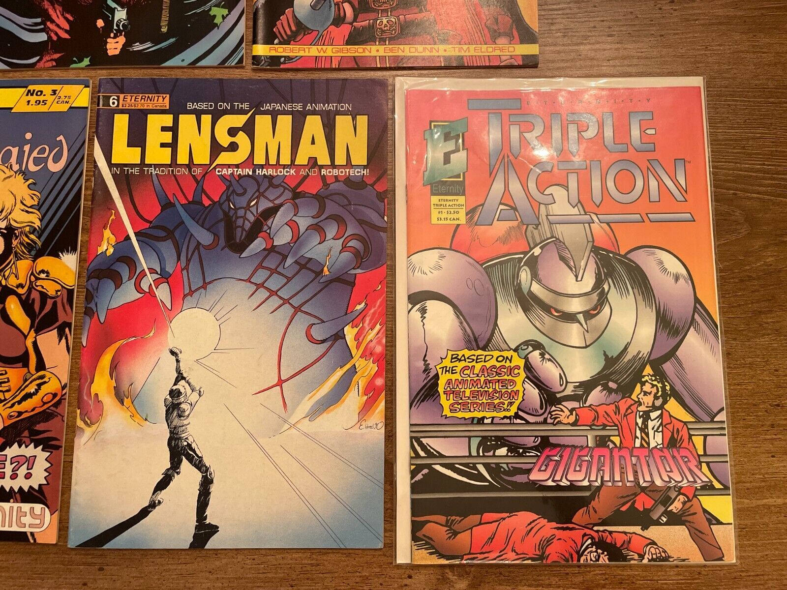5 Comics Triple Action 1 + Lensman # 6 + Shanahaied # 3 Emeraldas 1 ...