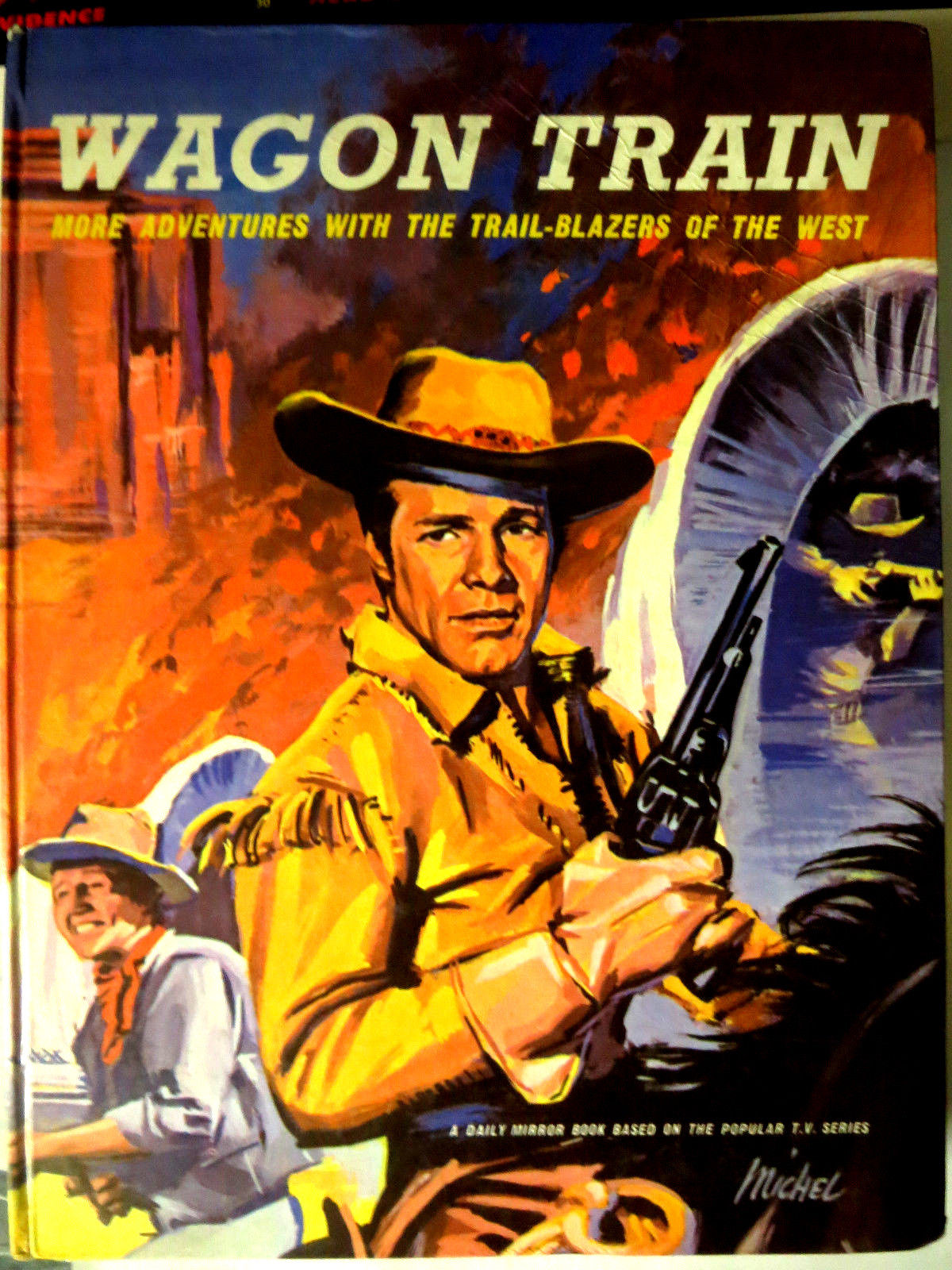 Wagon Train - 4 British Annuals UK HB G\+ Based on 1960s TV series ...
