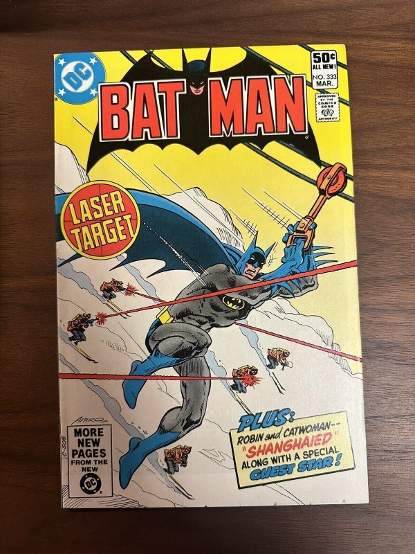 Batman #333 FN/VF Batman and Talia face laser armed assassins!Aparo Cvr ...