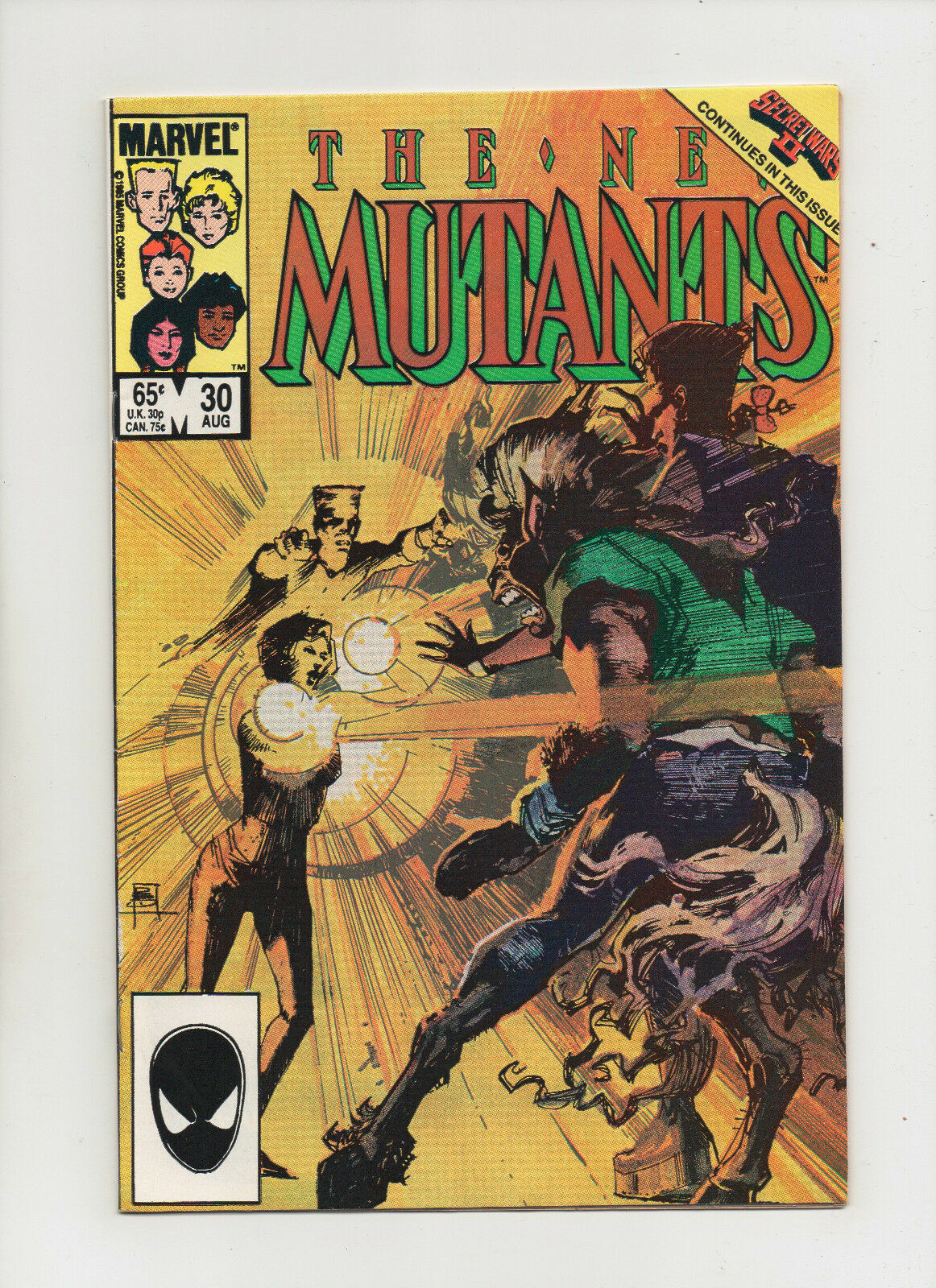 New Mutants #30 - Bill Sienkiewicz Cover Art - (Grade 9.2) 1985 | Comic ...