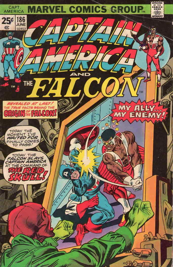 Captain America (1st Series) #186 FN; Marvel | Comic Books - Bronze Age ...
