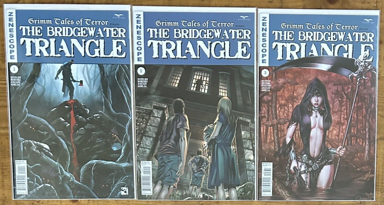 Grimm Fairy Tales The Bridgewater Triangle #1,2,3 Zenescope Complete ...