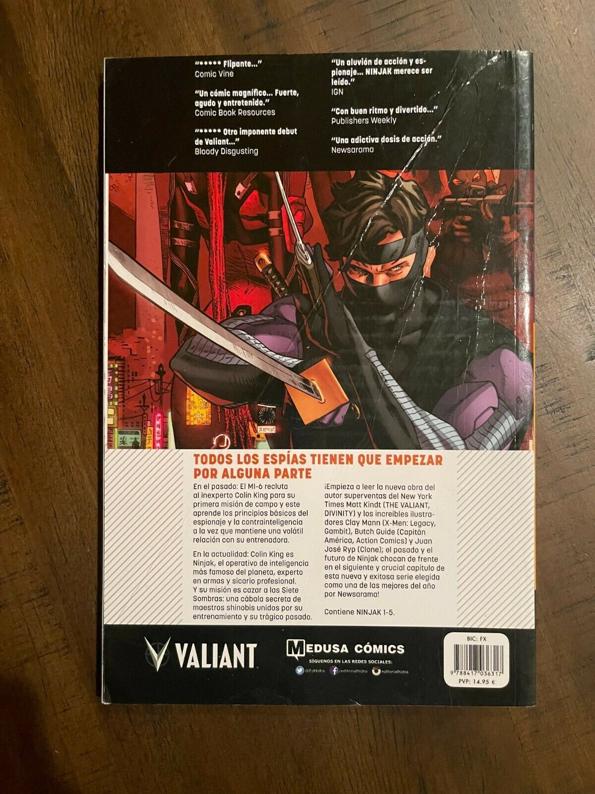 El Armamento Ninjak Valiant Spanish Language Graphic Novel Comic Book ...