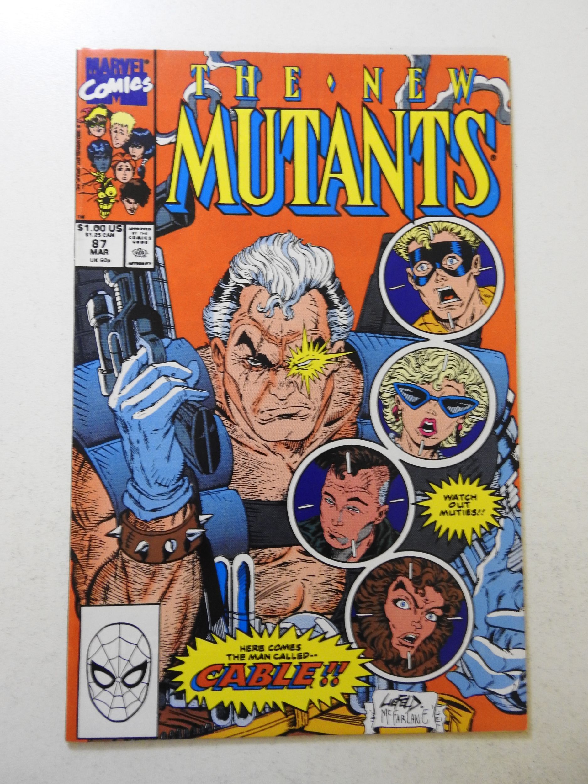 The New Mutants #87 (1990) VF- Condition! 1st Full Appearance of Cable ...