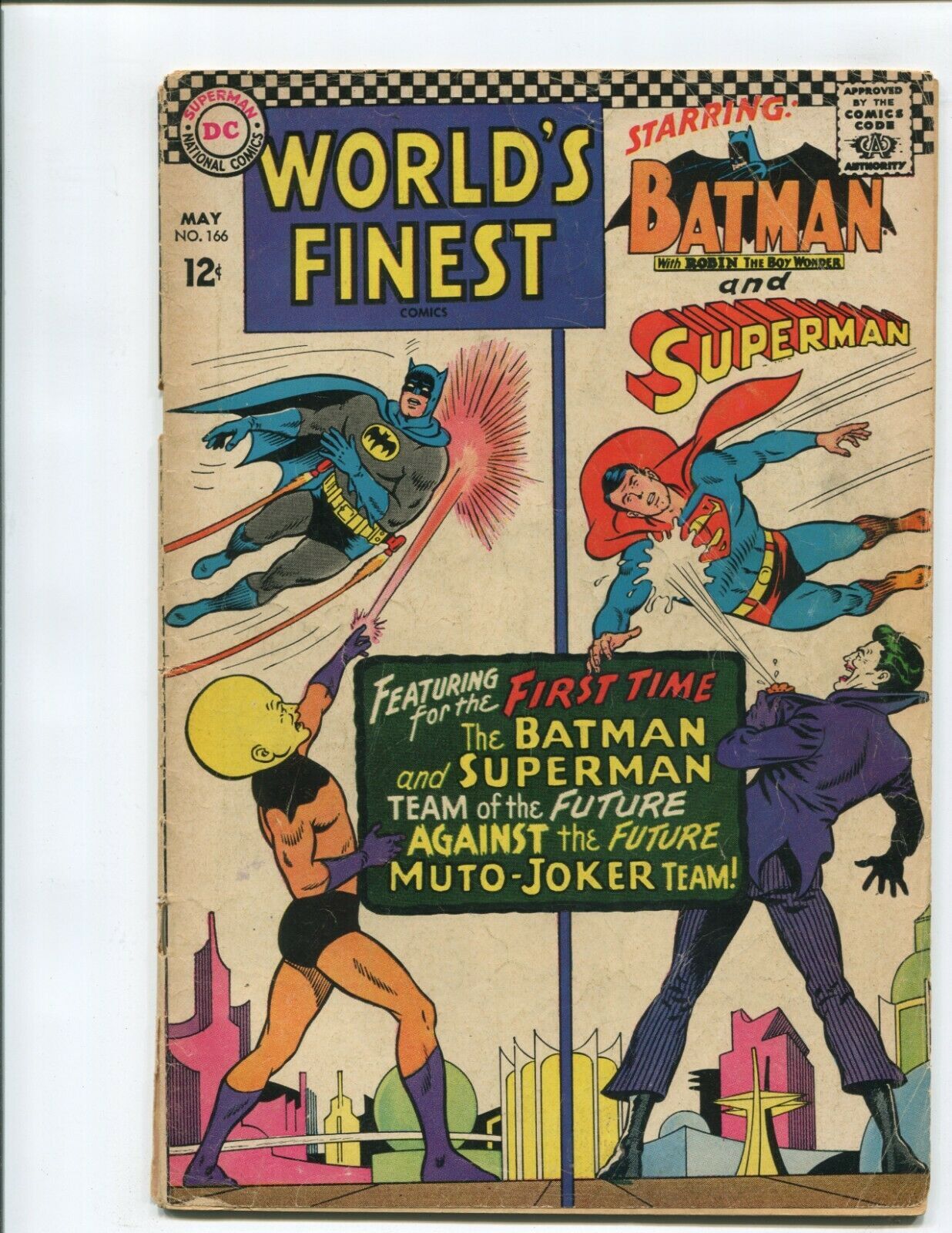 World's Finest Comics #166 (Vg) Batman and Superman!! Joker Cover ...