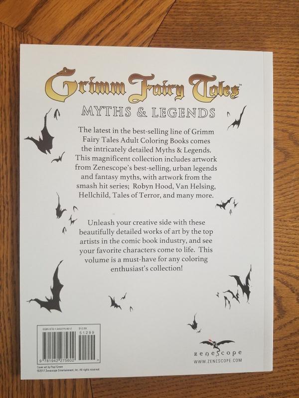 Grimm Fairy Tales Adult Coloring Book Boxed Set Zenescope GFT New ...