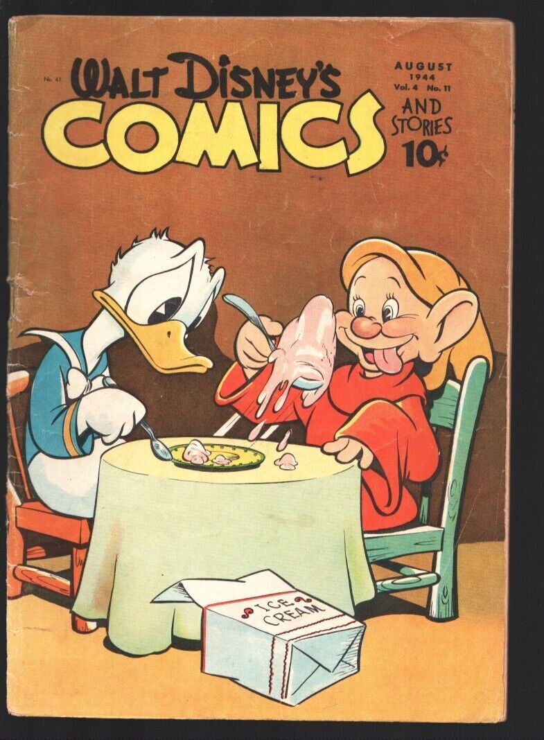 Walt Disney's Comic& Stories #47 1944-Dell-Donald Duck-Dopey-Carl Barks ...