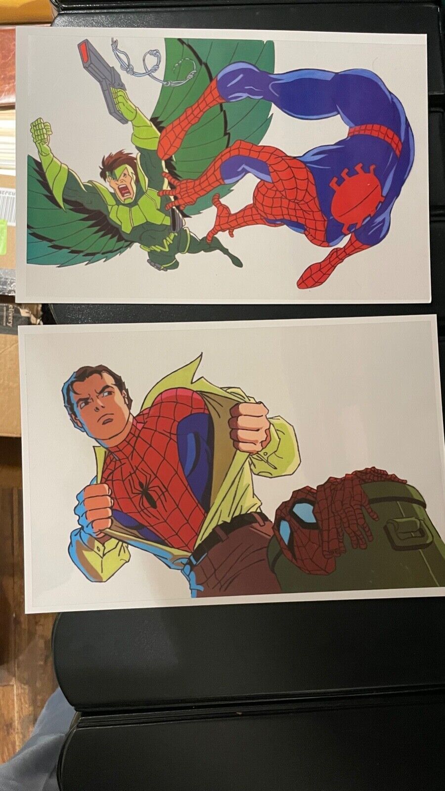 Spider-man Lithograph Marvel Comics Vulture Animation CEL 2 different ...