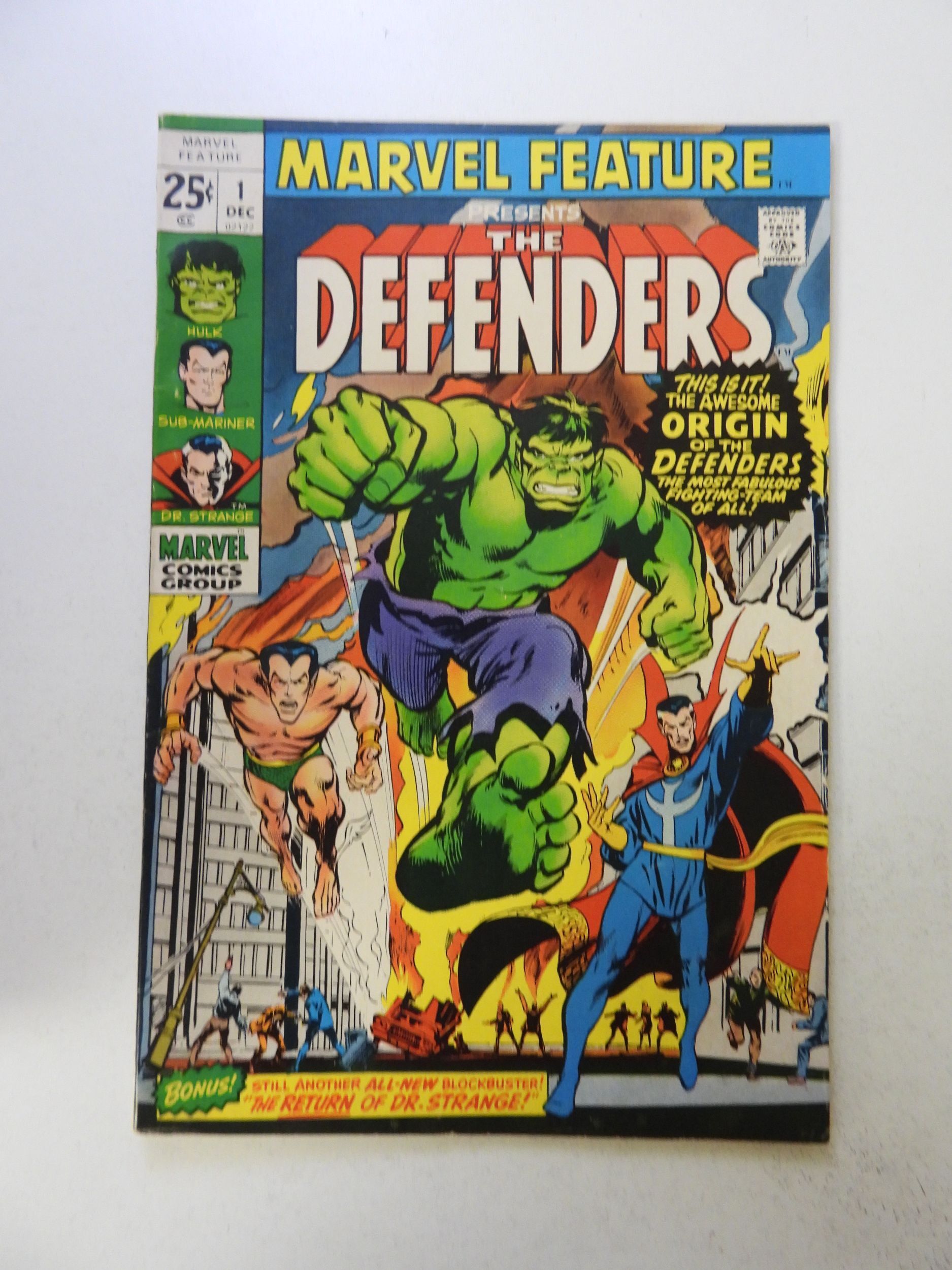 Marvel Feature #1 (1971) 1st appearance of The Defenders VF- condition ...