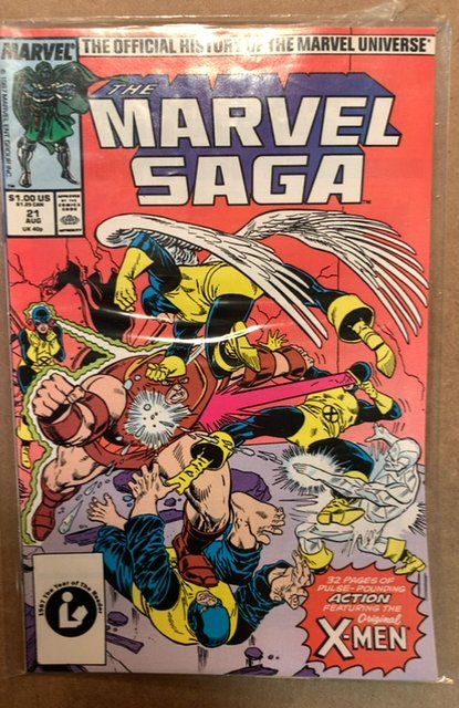 The Marvel Saga The Official History of the Marvel Universe #21 (1987 ...