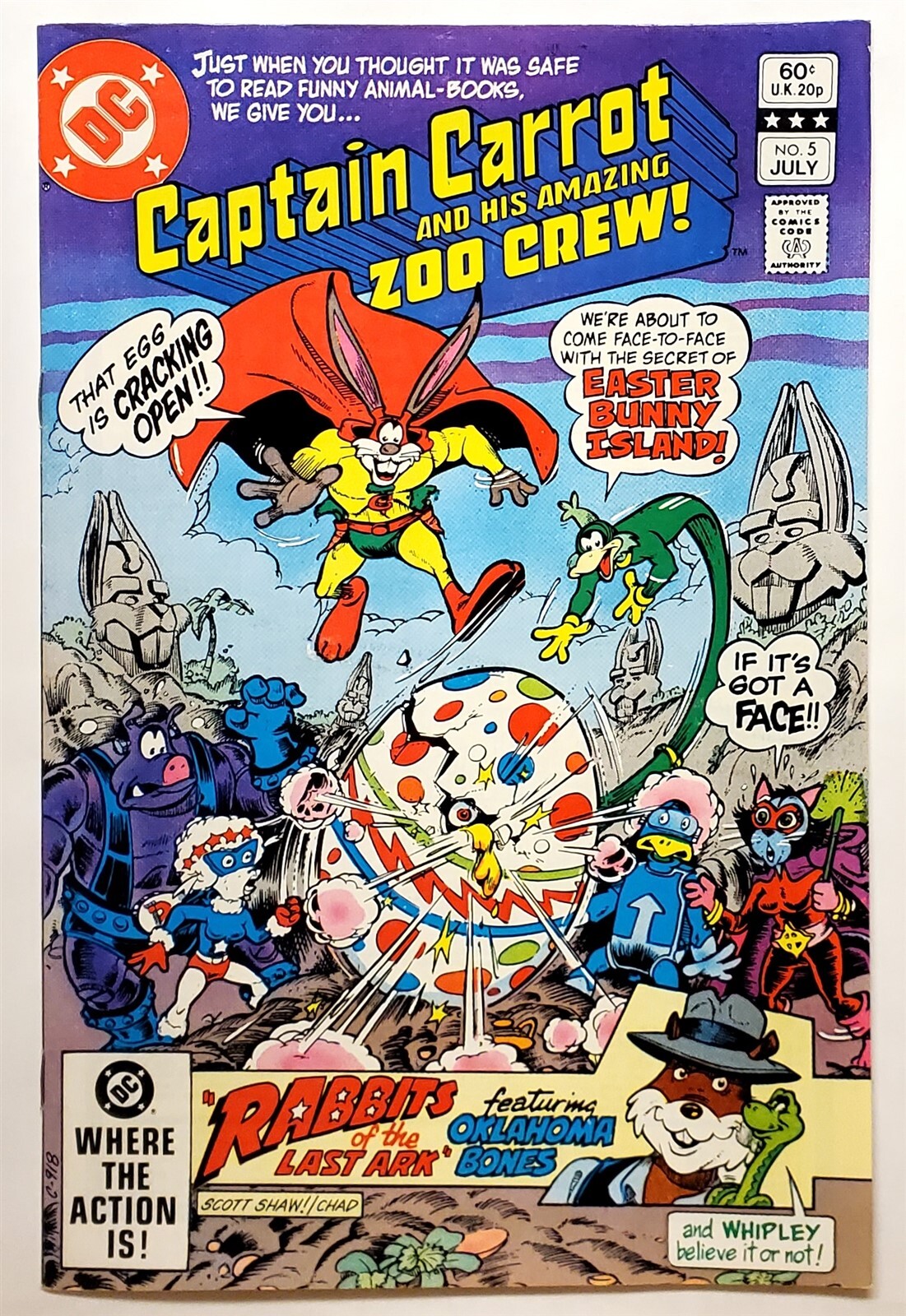 Captain Carrot and His Amazing Zoo Crew #5 (July 1982, DC) 4.0 VG ...
