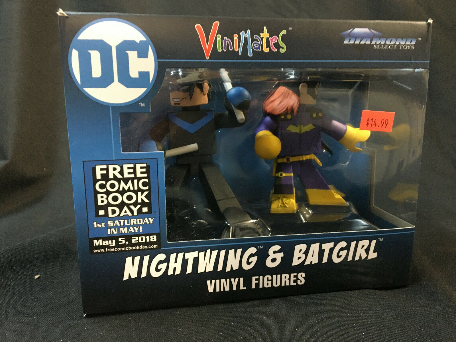 DC Comics Nightwing and Batgirl Minimates Vinyl Figures Diamond Select ...