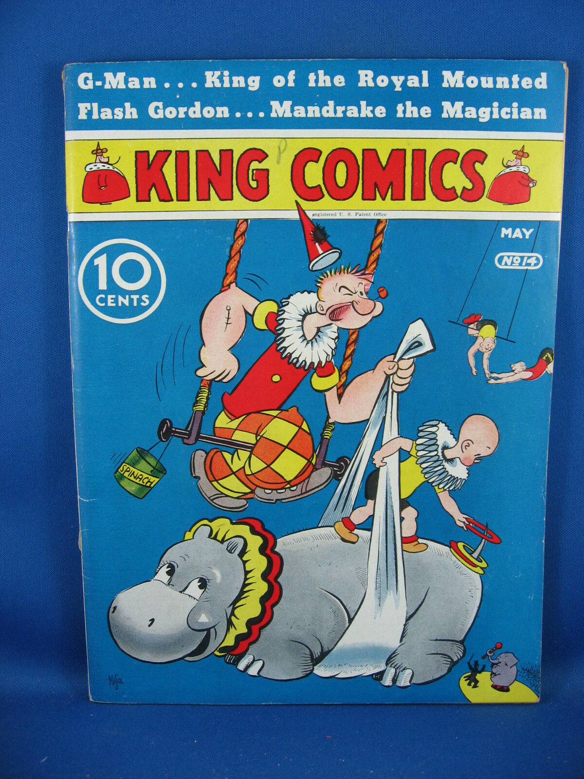 KING COMICS 14 VF- Popeye Flash Gordon Mandrake 1937 | Comic Books ...