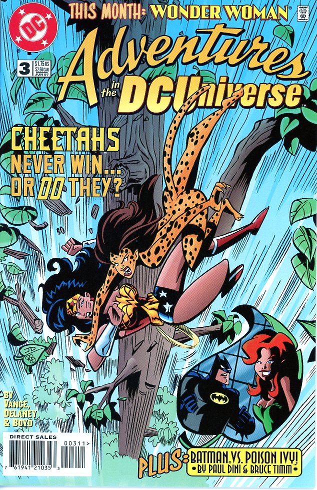 Adventures in the DC Universe #3 VF 1997 Wonder Woman, Cheetah & Poison ...