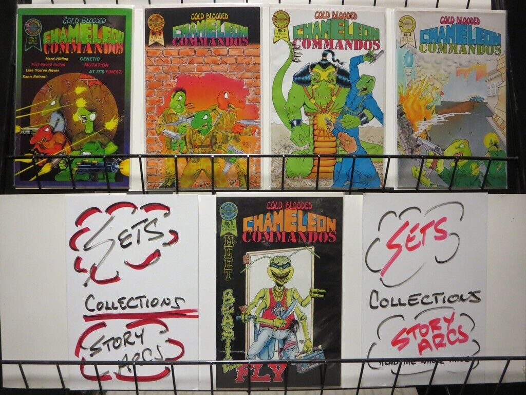 COLD BLOODED CHAMELEON COMMANDOS (1986 BL)1-5 Lizard GI JOEs ...