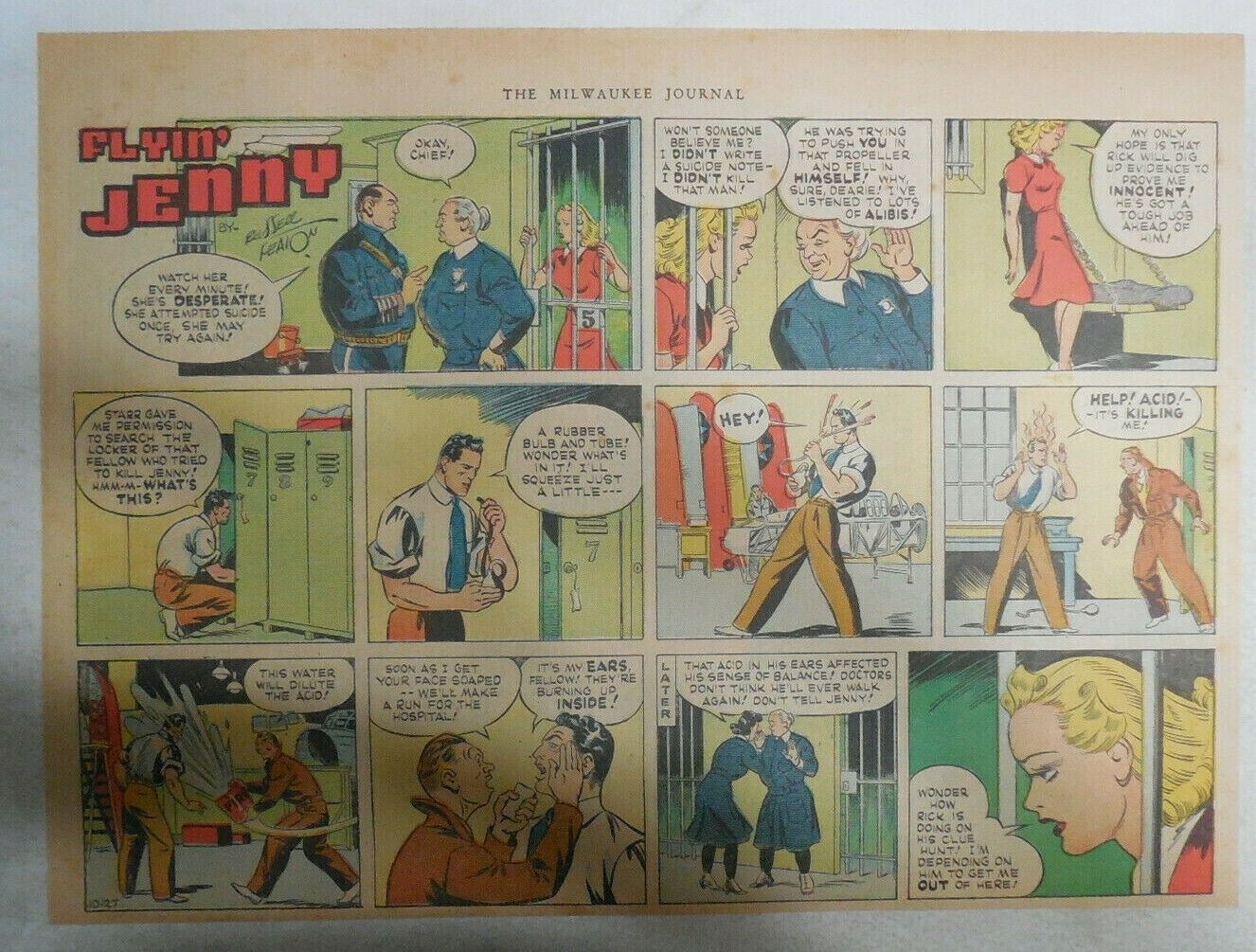 Flying Jenny Sunday Page by Russell Keaton from 10/27/1940 Size: 11 x ...