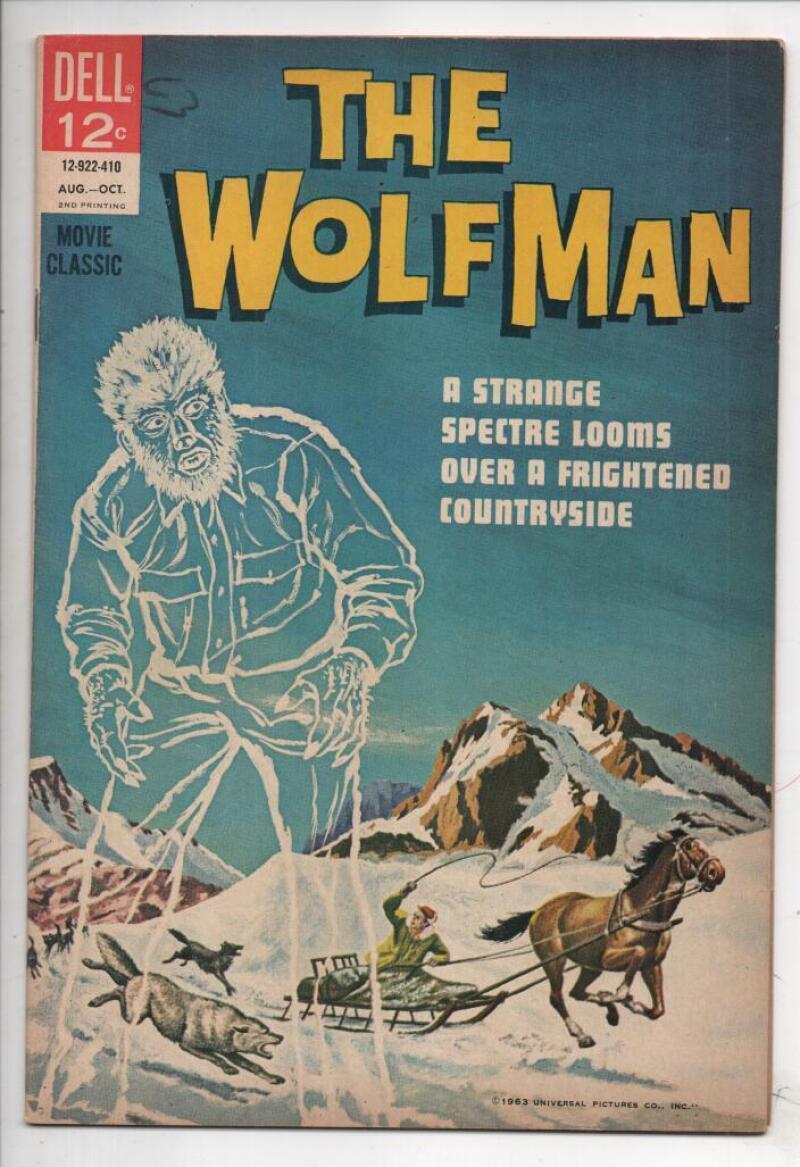 The WOLFMAN, VF+, Universal, Dell, Western, 1964 2nd, Monster Werewolf ...