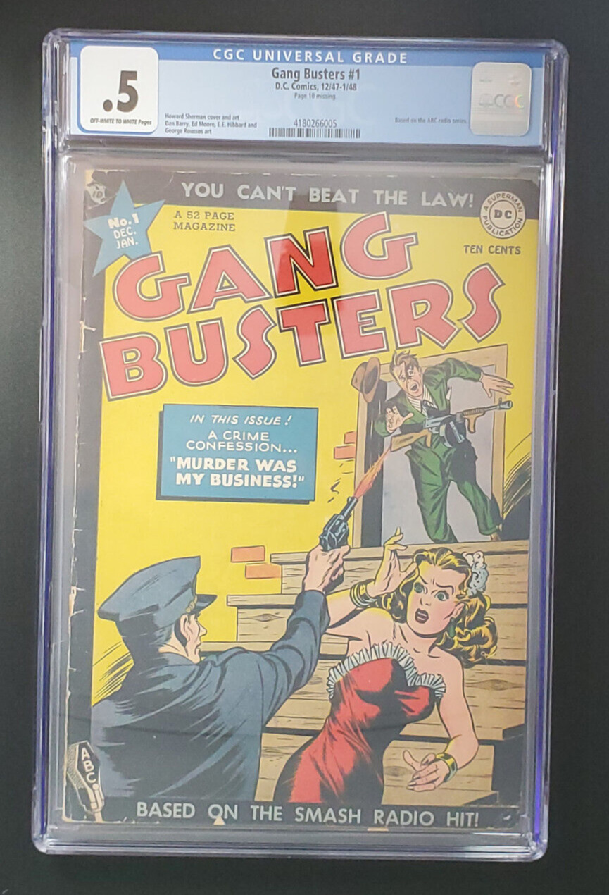 Gang Busters #1 CGC 0.5 1948 DC | Comic Books - Golden Age, DC Comics ...