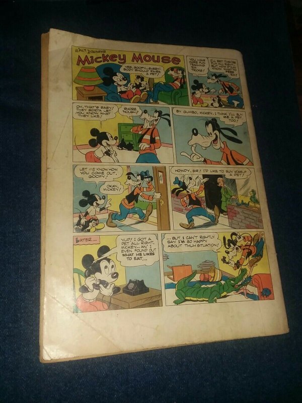 Walt Disney's Mickey Mouse Four Color comics #334 dell 1951 golden age ...