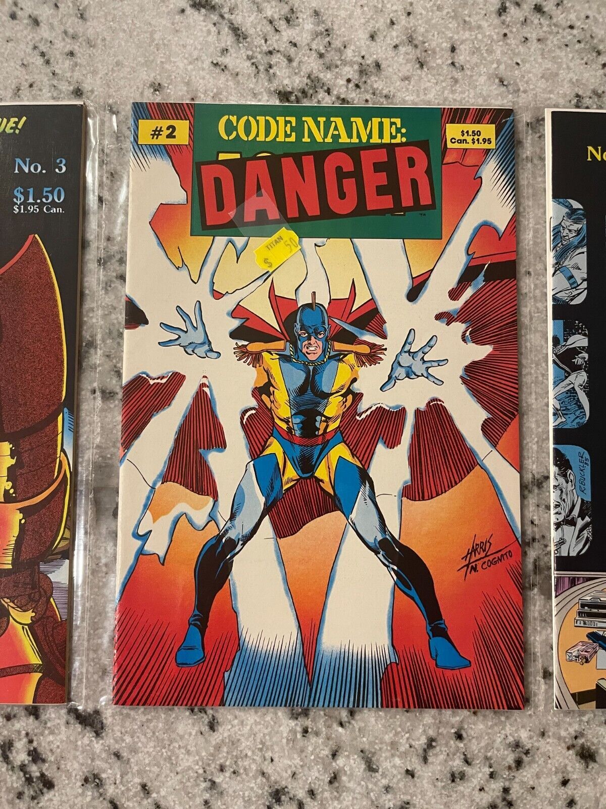 Lot Of 3 Codename Danger Comic Books # 1 2 3 NM Harris Cover Art RH1 ...