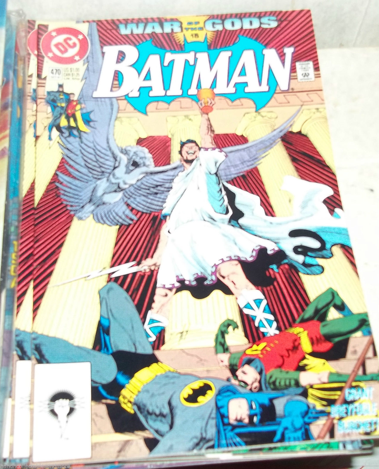 BATMAN #470 war of the gods pt 15 maxi zeus +DC 1991 | Comic Books ...