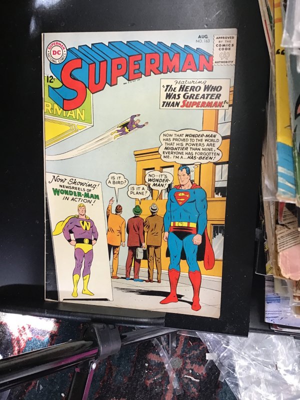 Superman #163 (1963) 1st Wonder-Man & Goofy Superman! VF Wytheville ...