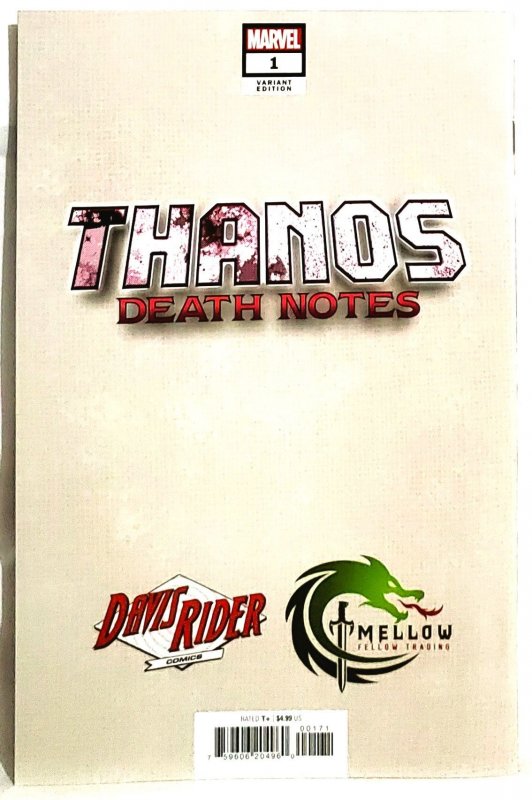Thanos: Death Notes #1 Killa Variant Cover (Marvel 2023) | Comic Books ...